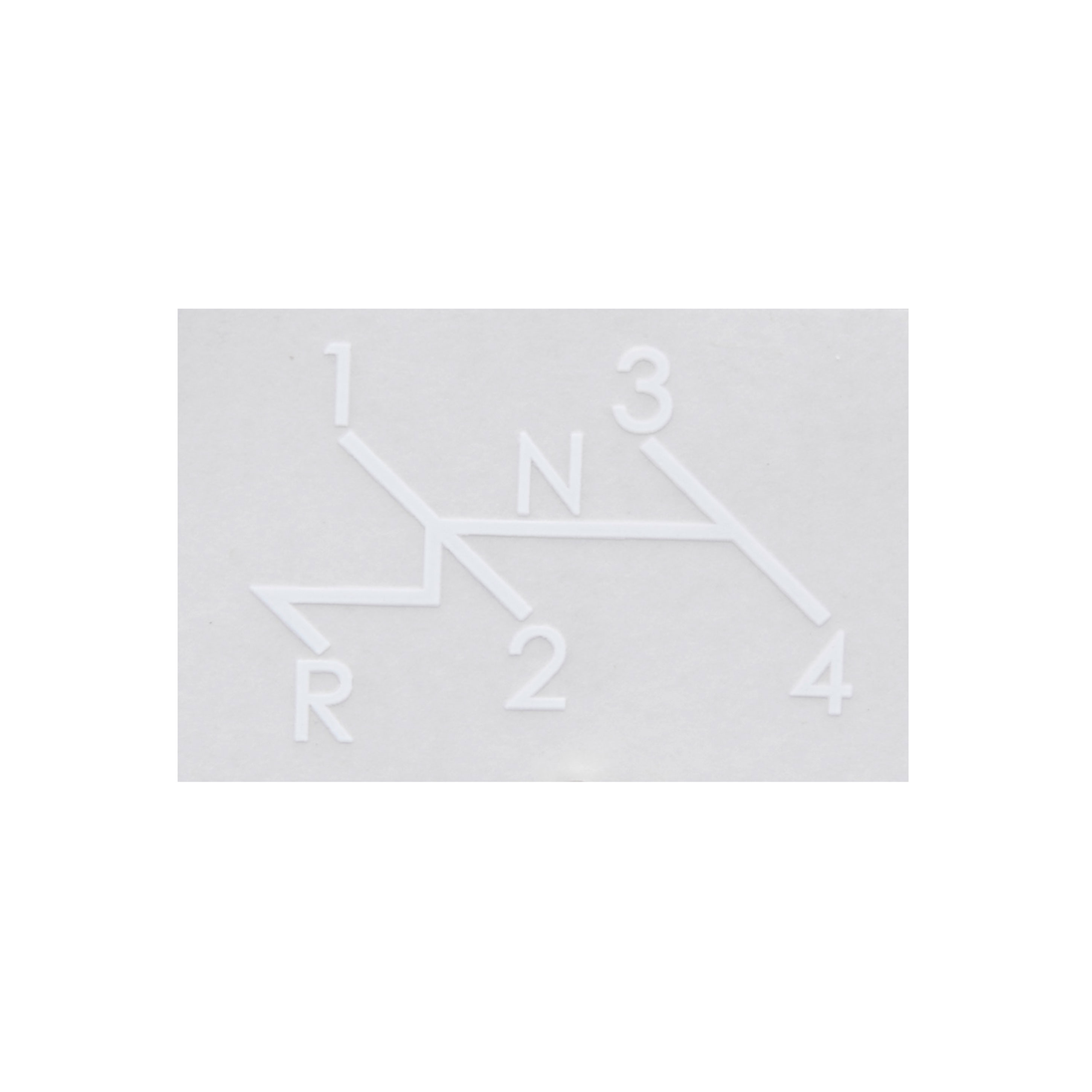 Air Cooled VW 1956-1974 Dash Decal 4 Speed Shift Pattern 113000115