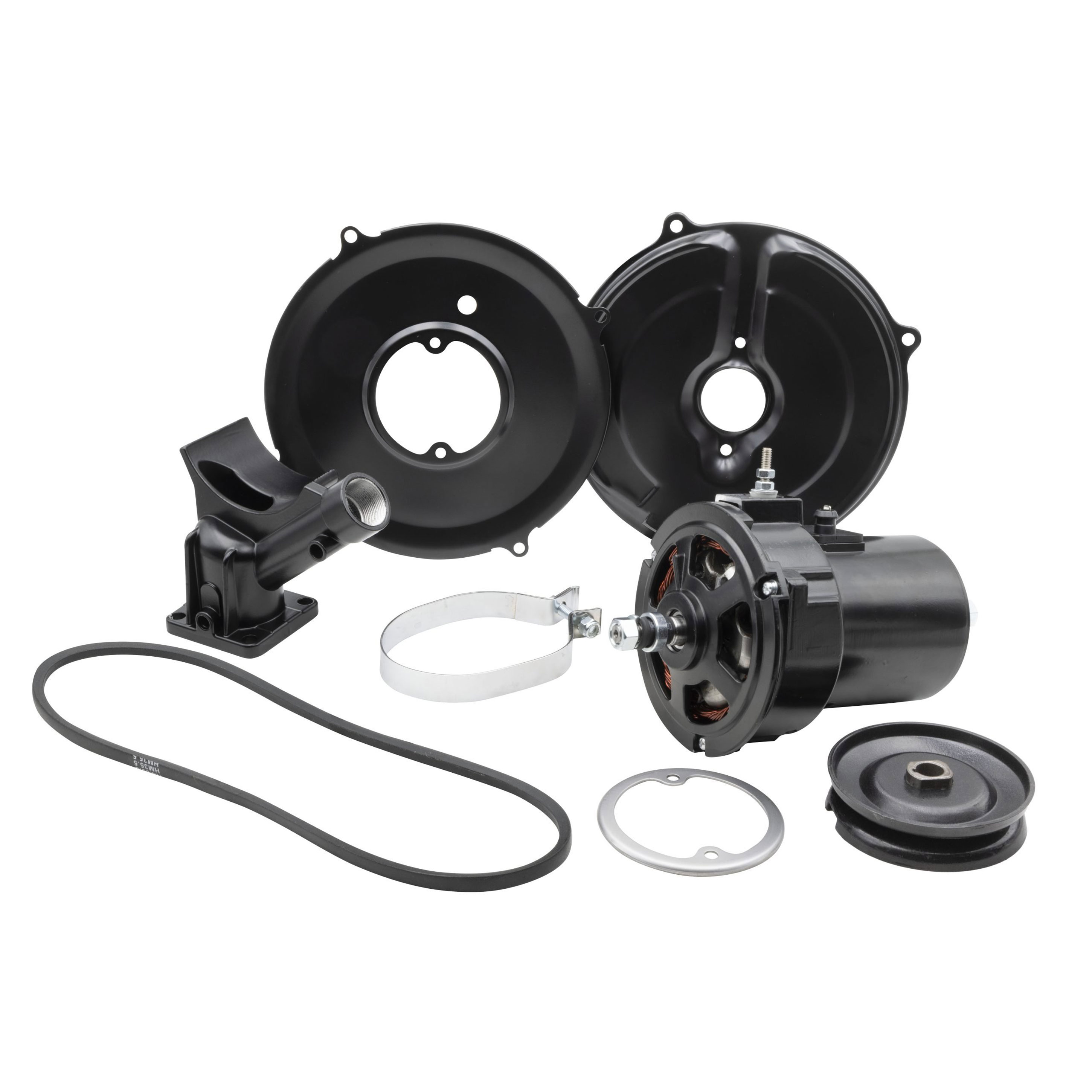 Air Cooled VW 1950-1979 Alternator Kit - 90 Amp Black Finish