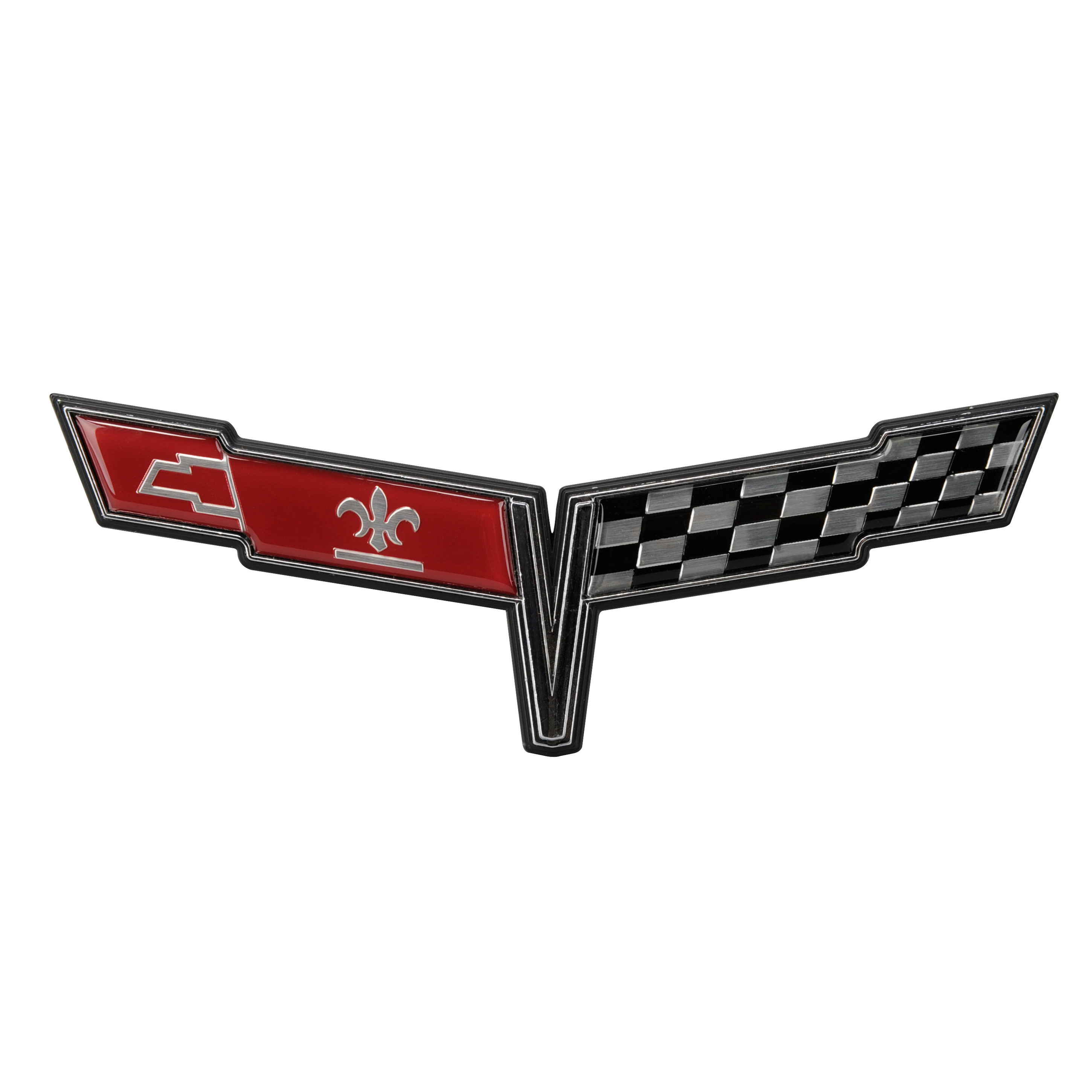 1980 Corvette Nose Emblem Crossed Flags - 14016098