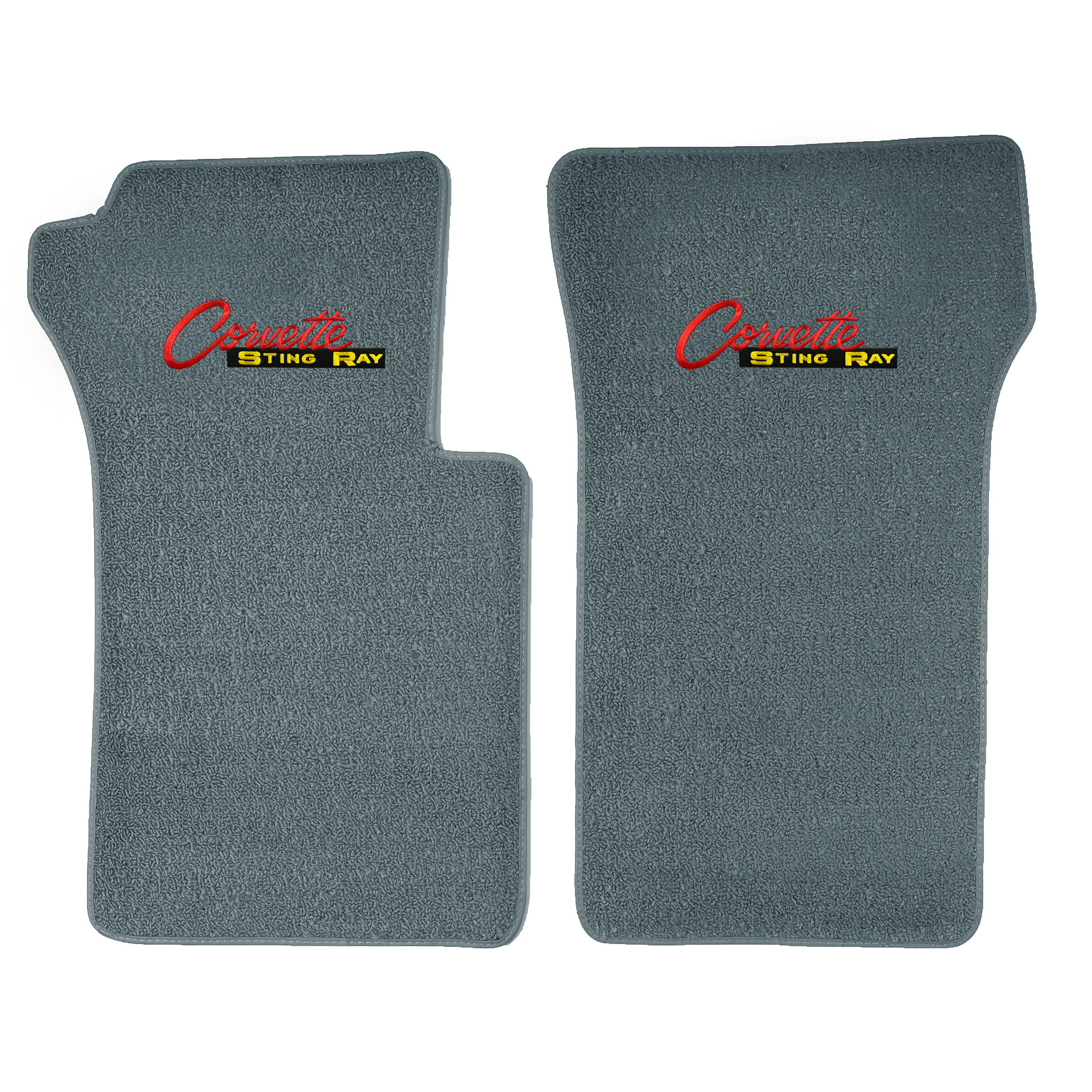 1963-1967 Corvette C2 Loop Floor Mats with Embroidered Sting Ray Logo