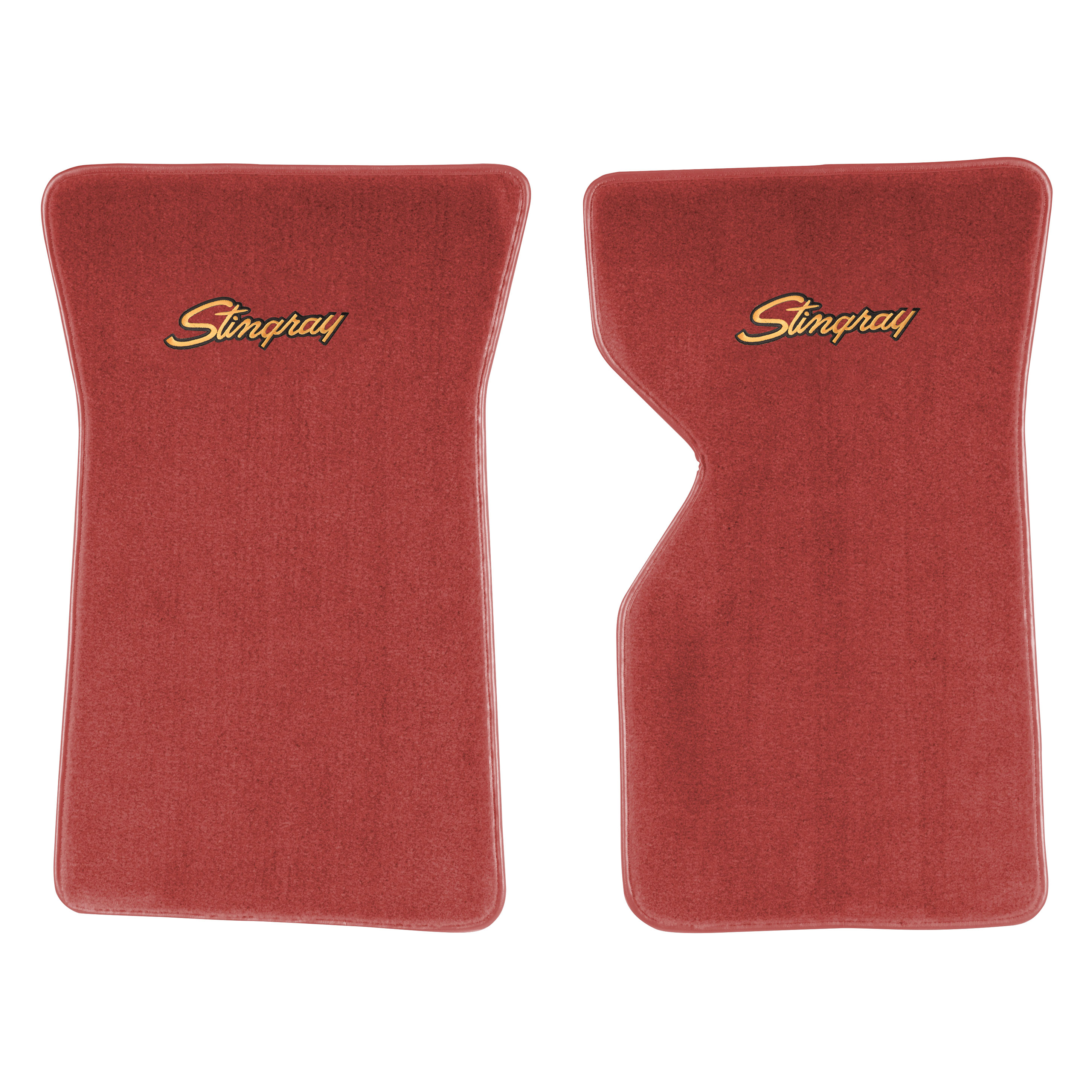 1969-1975 Corvette C3 Floor Mats Cut Pile Carpet with Stingray Script