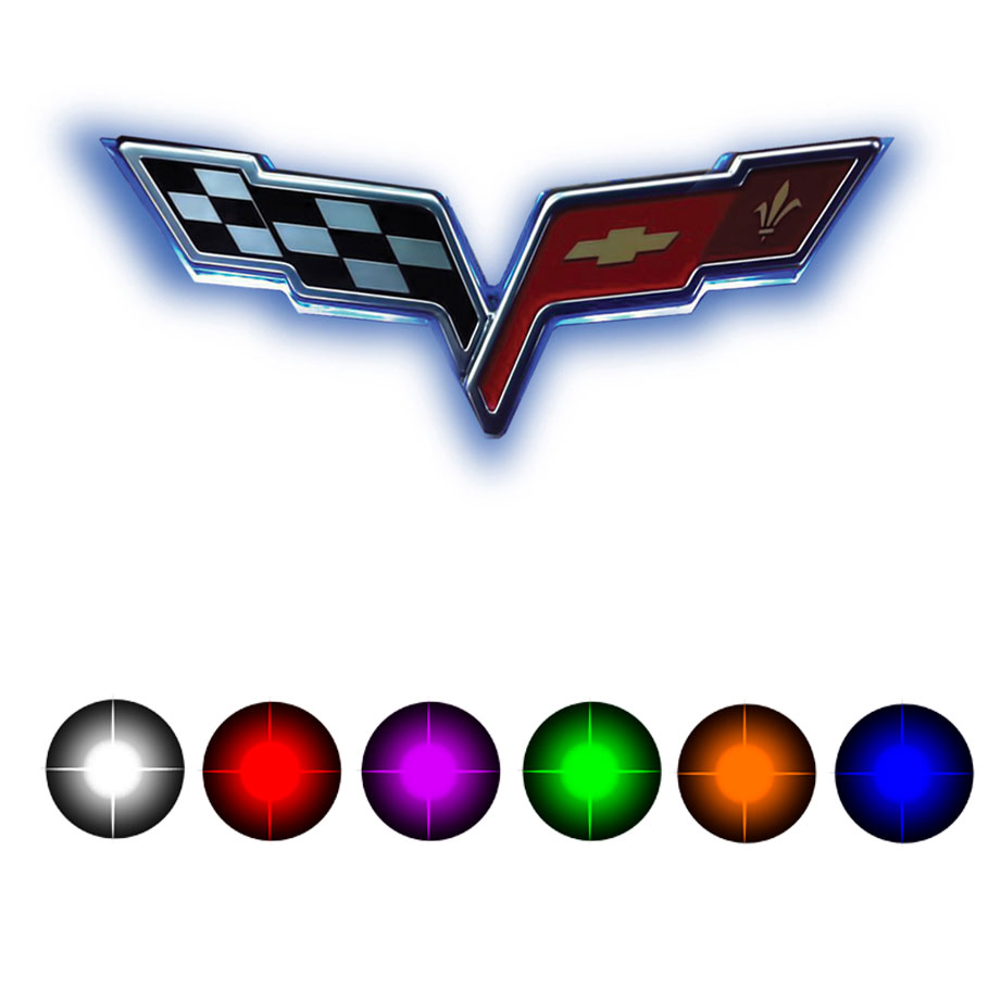 2005-2013 Corvette C6 LED Illuminated Rear Emblem