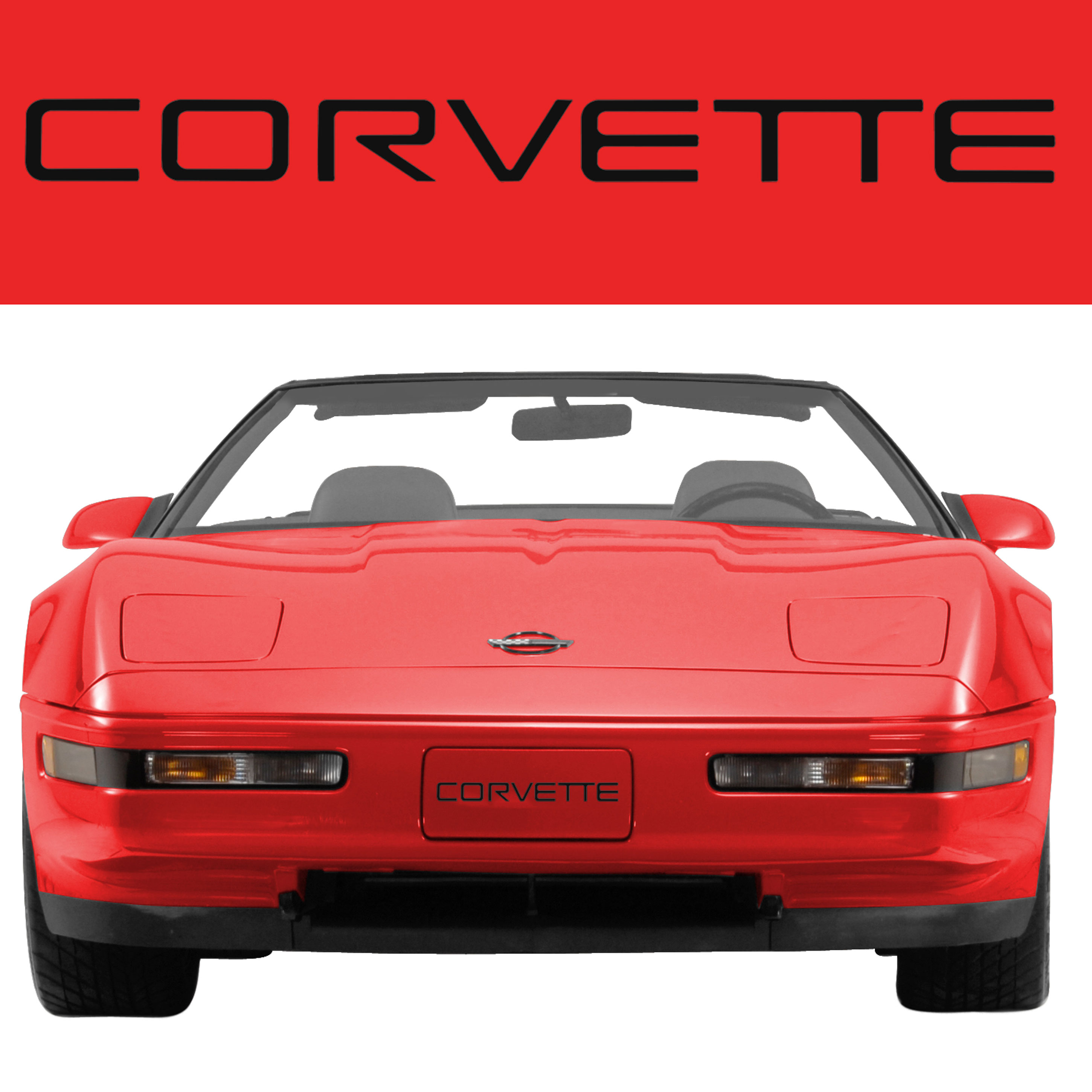 1991-1996 C4 Front Bumper CORVETTE Vinyl Lettering Decals