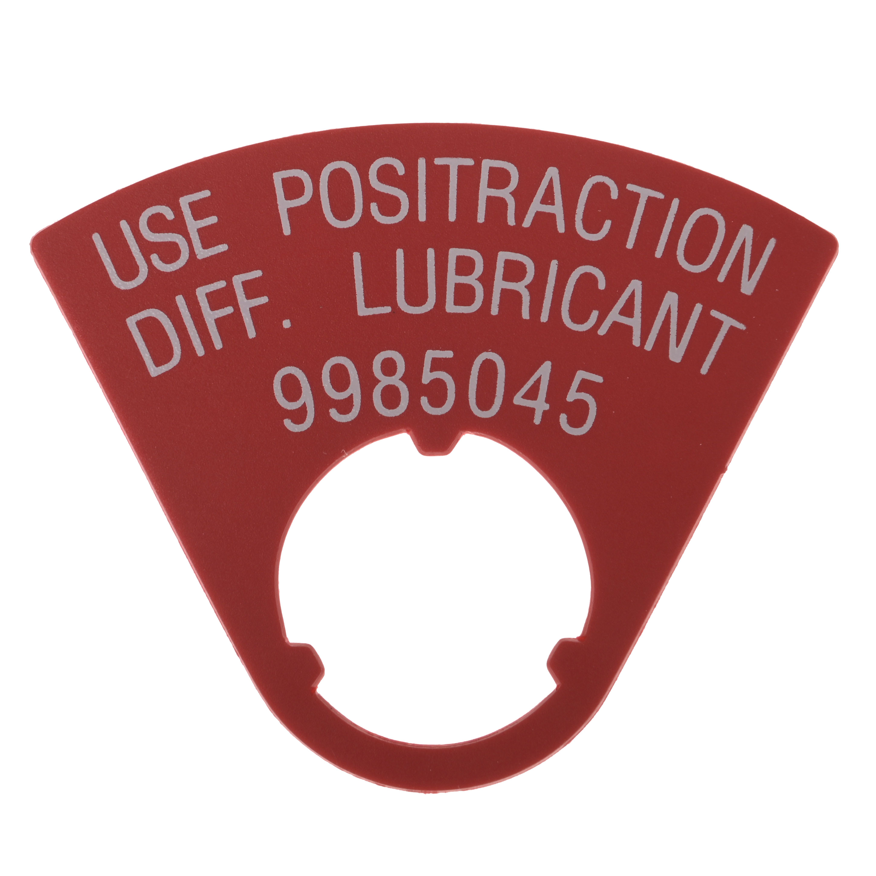 1965 Corvette C2 Posi-Traction Rear Differential Carrier Tag - 9985045