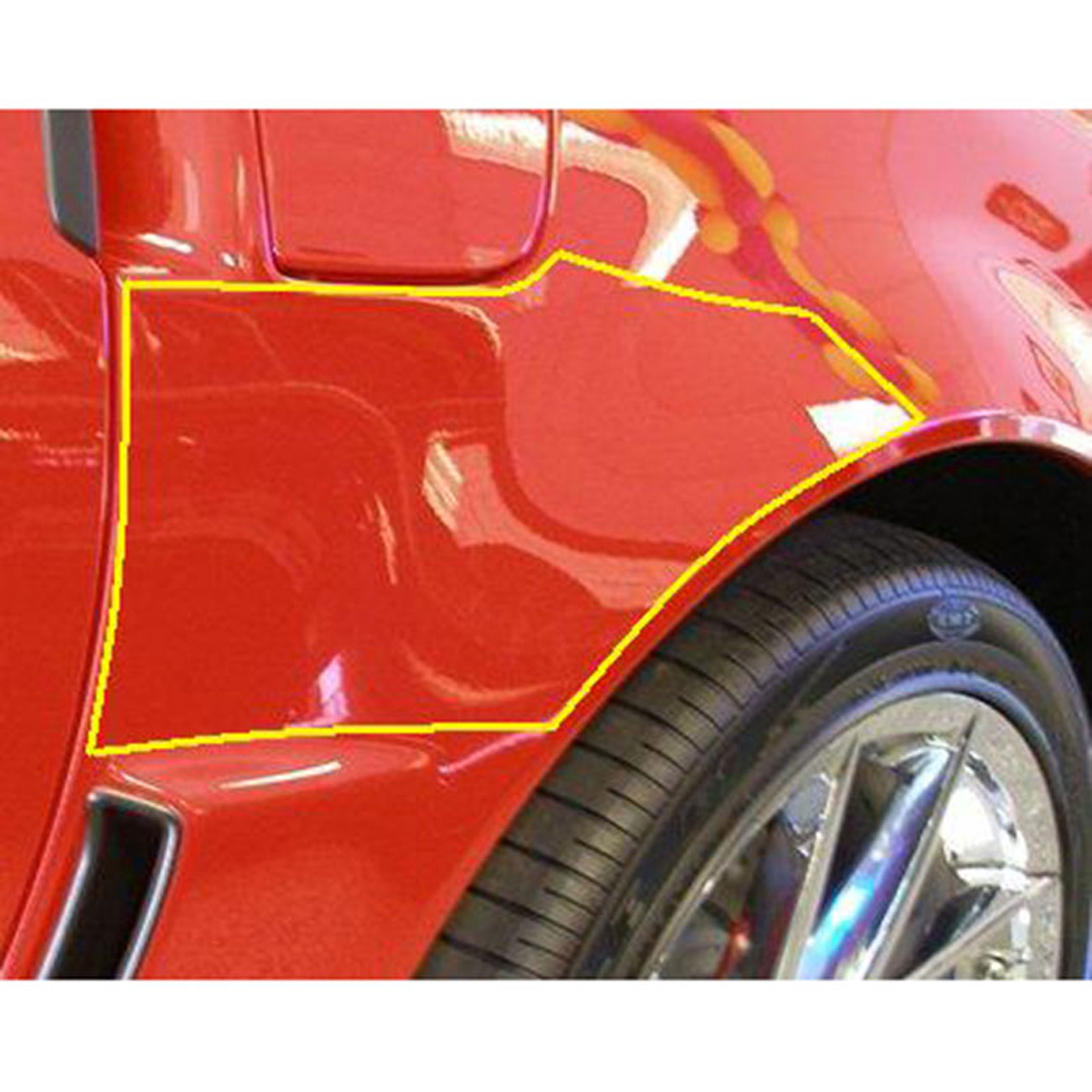 2006-2013 Corvette C6 Cleartastic Rear Fender Flare Paint Protection Kit