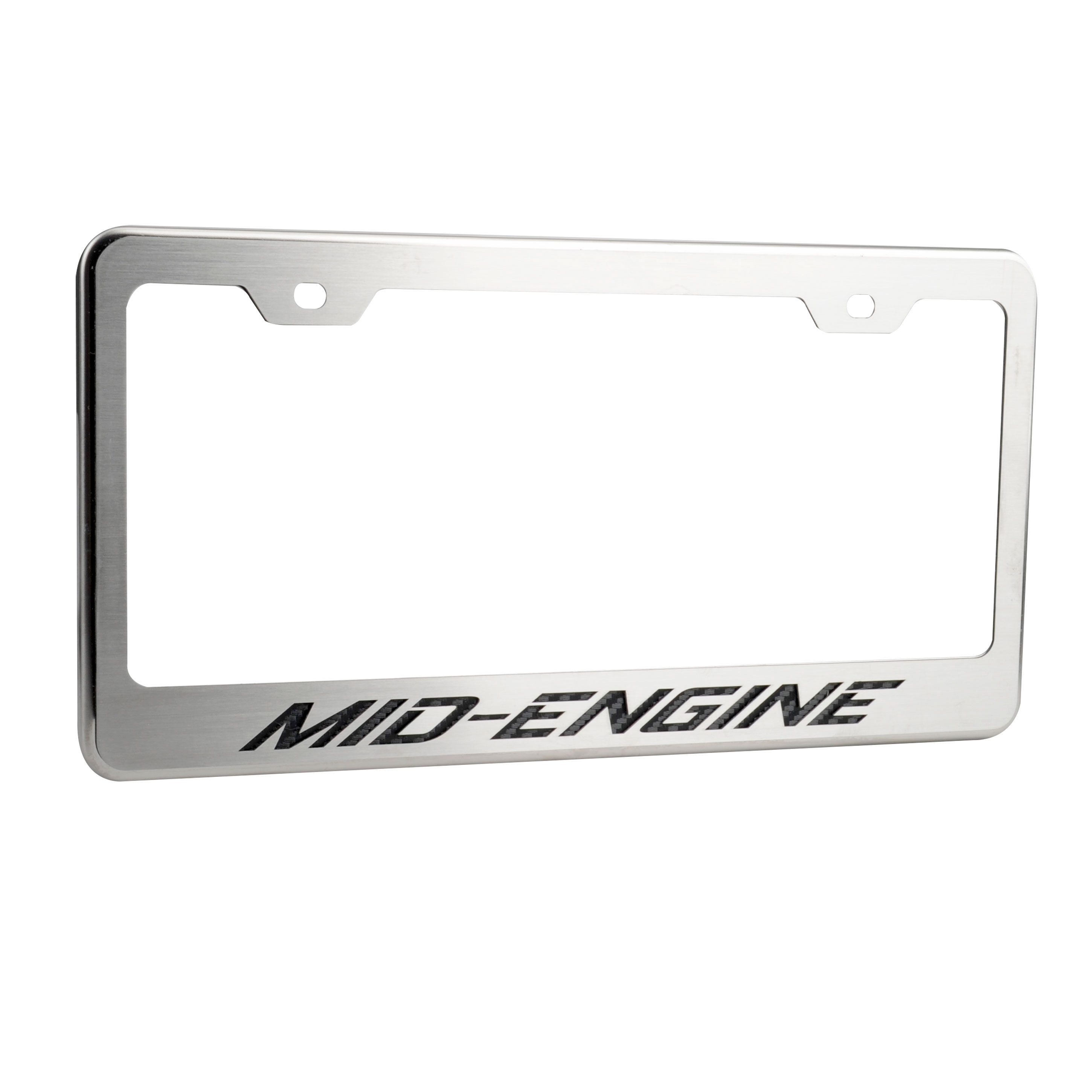 2020-2025 Corvette C8 Stainless License Plate Frame Mid Engine