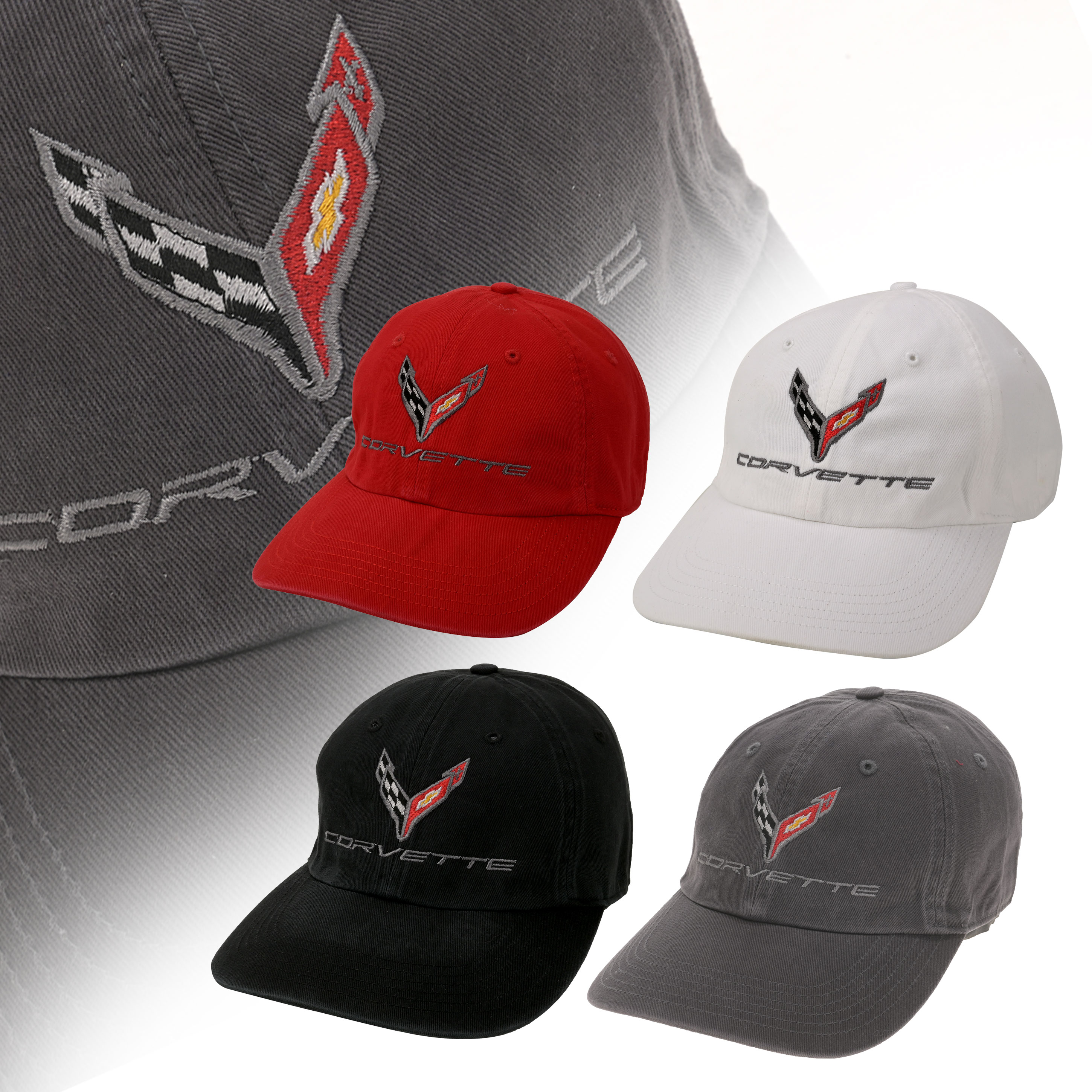 2020-2025 Corvette C8 Premium Garment Washed Hat