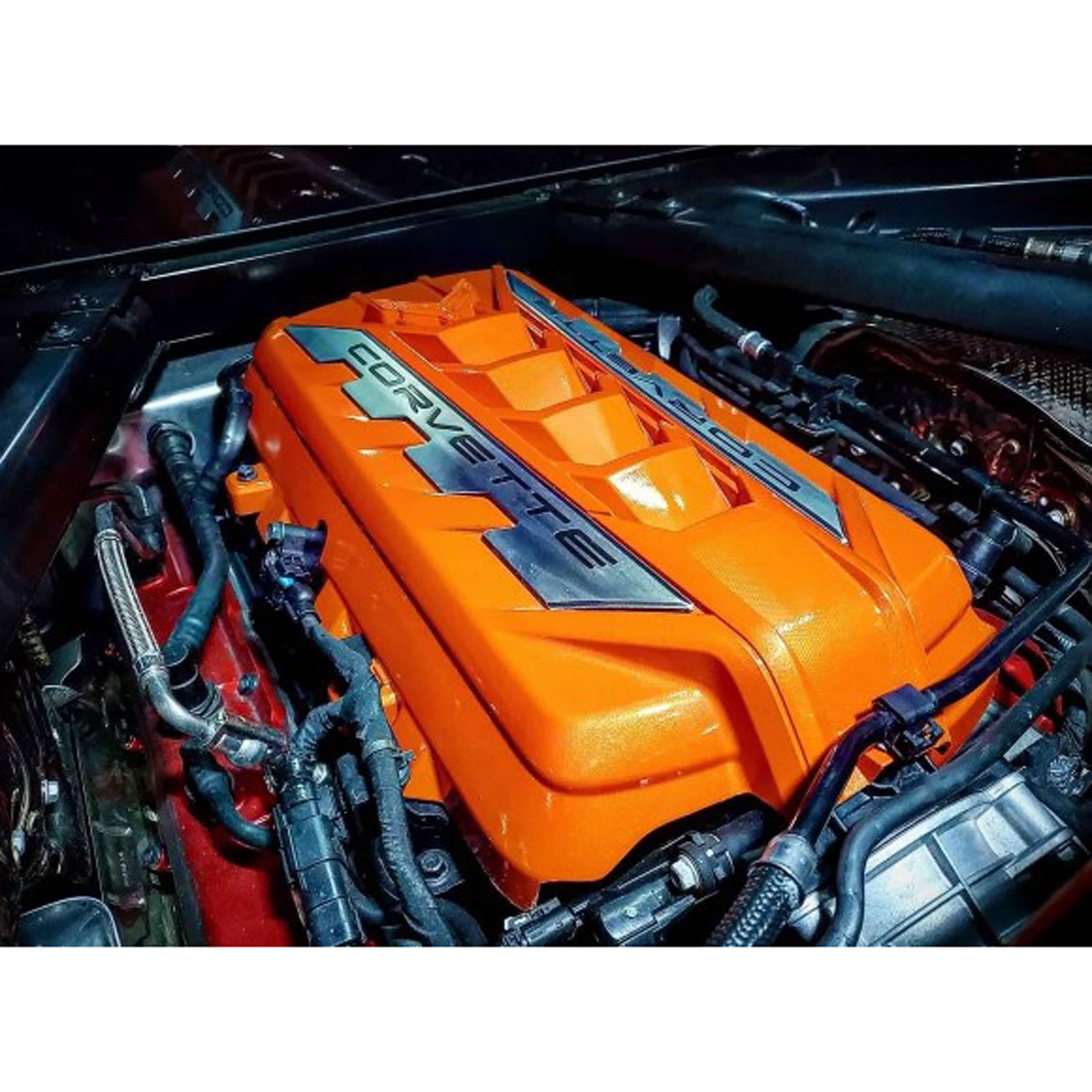 2020-2024 Corvette C8 Atomic 6 Carbon Painted LT2 Engine Cover
