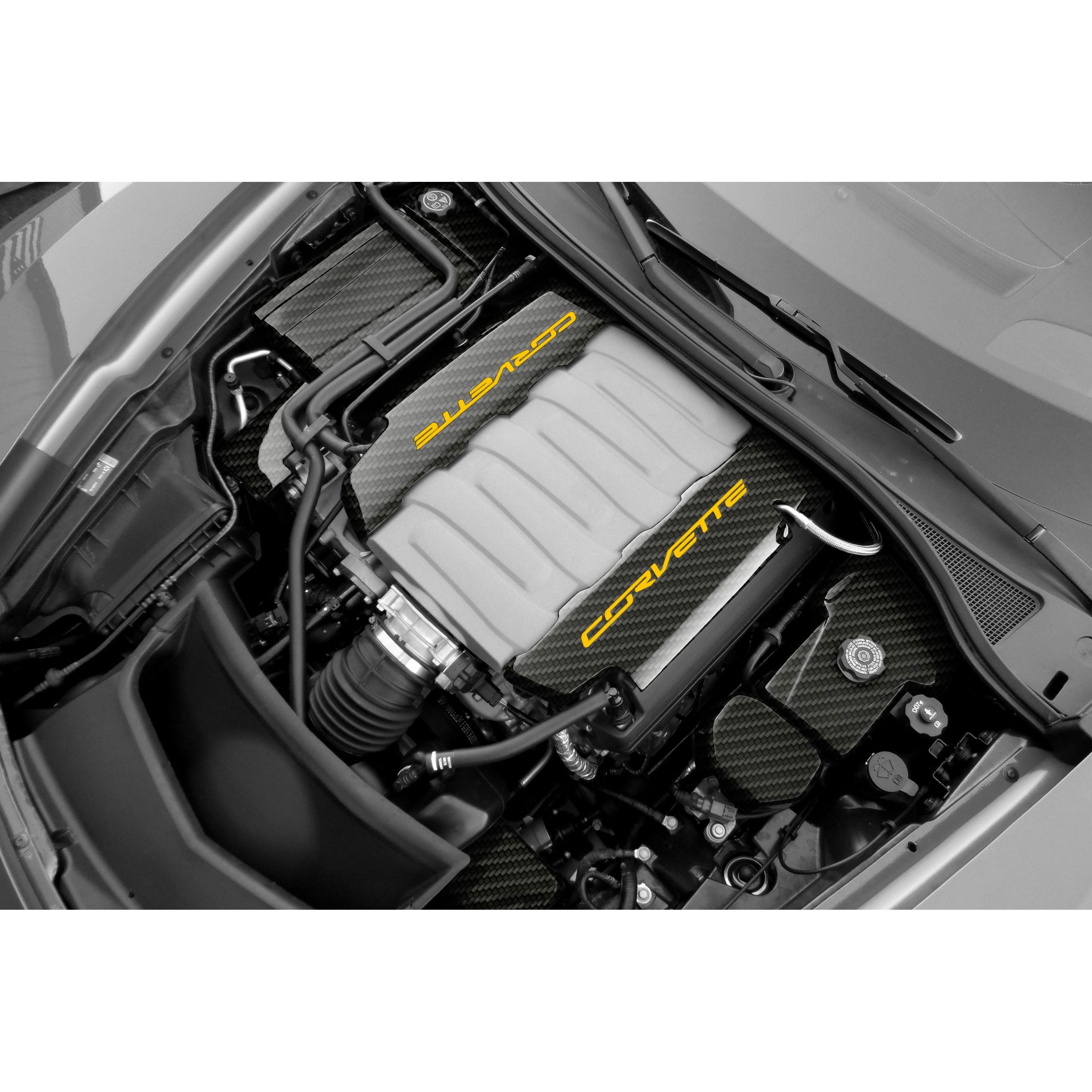 2014-2019 Corvette C7 Carbon Fiber Z51 Underhood Engine Bay Kit